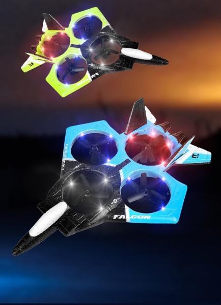 Quality RC Aircraft Foam UAV Model Glider Fixed Wing Combat Aircraft Colored LED for sale