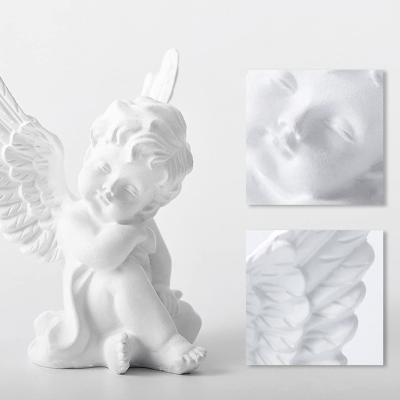 Cina Prodotti finiti miniatura giardino oro 2pcs Cherub resina statua angelo figura decorativa in vendita