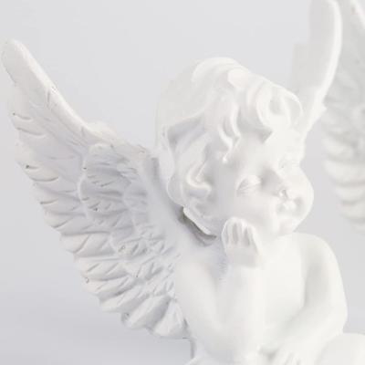 Cina Prodotti finiti miniatura giardino oro 2pcs Cherub resina statua angelo figura decorativa in vendita