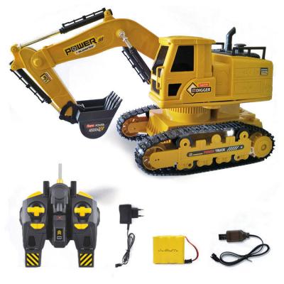 China Indoor-Outdoor Electric Remote Control Excavator Toy with Music and Lighting 10 Channel for sale
