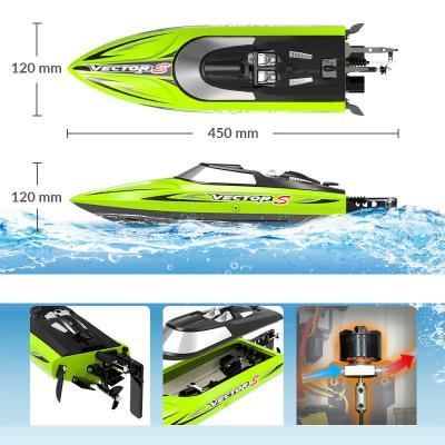 China Verwijderde snelboot borstelloze motor 50 KPH Hoge snelheid elektrische besturingsboten voor RC-boot Te koop