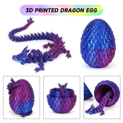 China Articulated Crystal in Egg Executive Fidget Desk Toy 3D Printed Dragon Eggs for Unisex Age Range 5-7 Years for sale