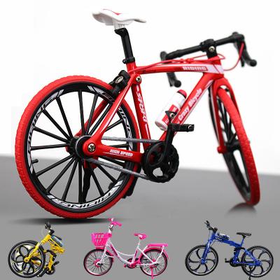 Cina Articoli Modelli di biciclette in lega creativa Ornamenti Mini Biciclette Collezione di modelli di giocattoli in metallo in vendita