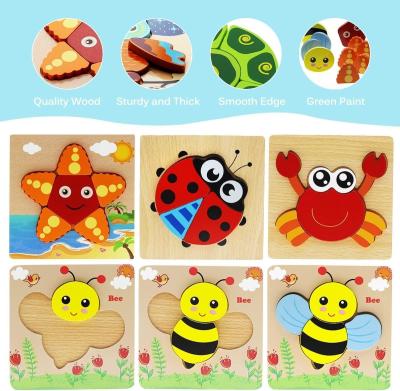 China 2 tot 4 jaar Leeftijdsbereik Houten puzzels voor peuters Educatieve leergeschenken voor peuters Te koop