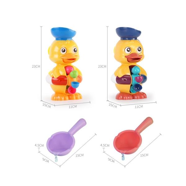 Quality Waterfall Spinning Gears Rotating Googly Eyes Mold Free Baby Toddler Bath Toy for sale