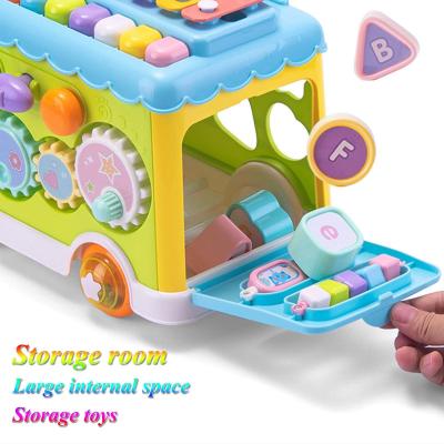 Cina Autobus giocattolo xilofono per bambini con funzione musicale e didattica in vendita