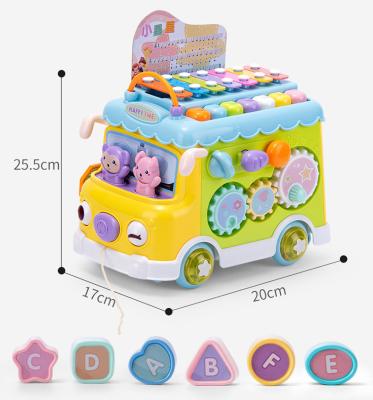Cina Autobus giocattolo xilofono per bambini con funzione musicale e didattica in vendita