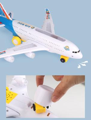 Cina Aereo giocattolo elettrico per bambini A380 con ruote universali e modello di simulazione in vendita