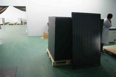 China 300w 330w Solar Mono Panels Fully Black With Black Frame Black backsheet All Black for sale