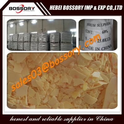 China leather/dyeing/textile using SODIUM SULFIDE 60% /SODIUM SULPHIDE 60% for sale