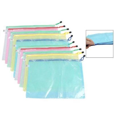 China waterproof &high quality 0.3mm-0.5mm PVC mesh transparent tarpaulin for file, bag, document,etc for sale