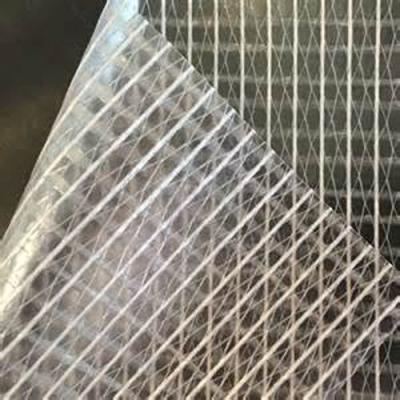 China Greenhouse knitting fabric clear mesh PVC tarpaulin for sale