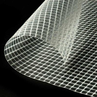 China PVC Clear mesh fabric for fence screen for sale