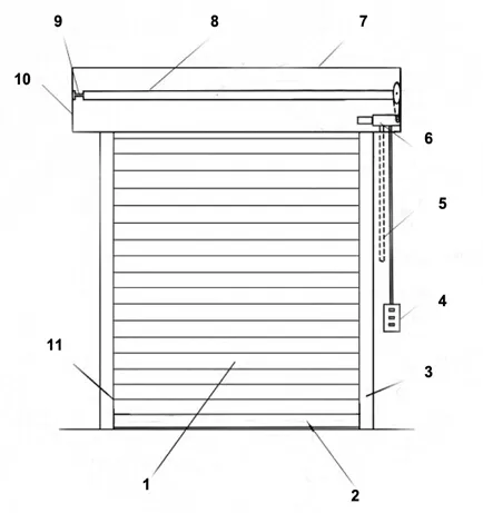 SGS Approved Hg74 Wind Proof Galvanized Steel Roller Shutter Doors