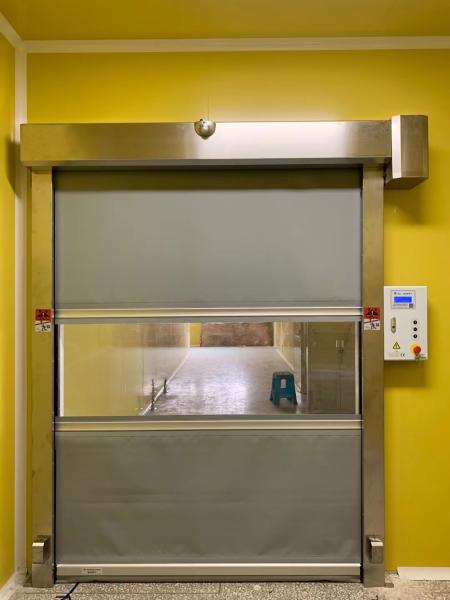 Fermeture à rouleaux industrielle isolée à grande vitesse, porte à fermeture rapide de haute sécurité