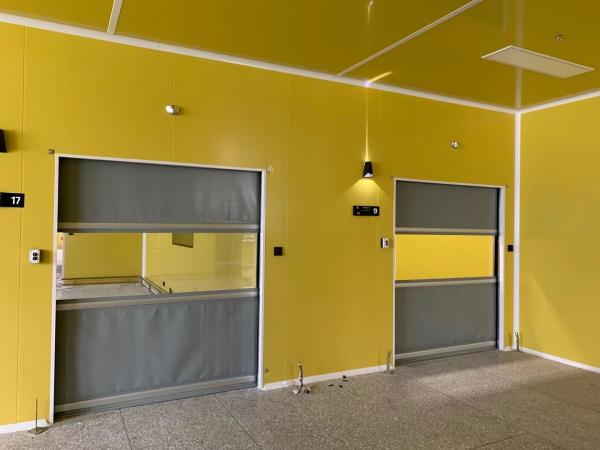 Fermeture à rouleaux industrielle isolée à grande vitesse, porte à fermeture rapide de haute sécurité