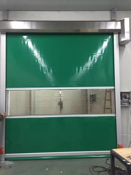 Fermeture à rouleaux industrielle isolée à grande vitesse, porte à fermeture rapide de haute sécurité