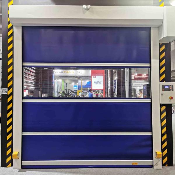 Fermeture à rouleaux industrielle isolée à grande vitesse, porte à fermeture rapide de haute sécurité