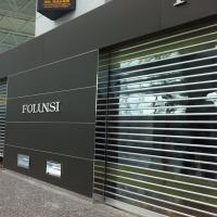 China Automatic Remote Control Clear Roller Shutter Doors / Transparent Roll Up Garage Doors for sale