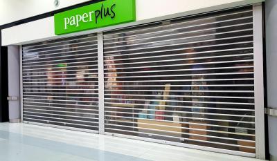 China Automatic Remote Control Clear Plastic Roller Shutter Doors 2mm Polycarbonate Roller Door for sale