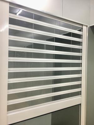 China Crystal See Through Roller Shutter Doors 3mm 2.3mm Polycarbonate Rolling Shutter Door for sale