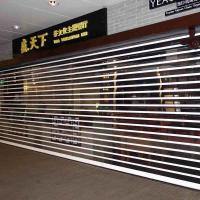 China PC100 Motorized Transparent Roller Shutter Door 2mm Thickness for sale