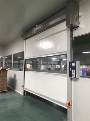 China Inwendige antistatische plastic rolluikdeuren / hogesnelheids PVC-roldeuren Te koop