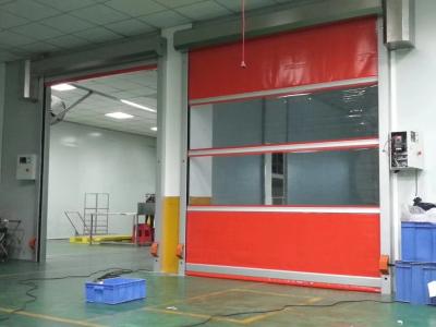 China Inwendige antistatische plastic rolluikdeuren / hogesnelheids PVC-roldeuren Te koop
