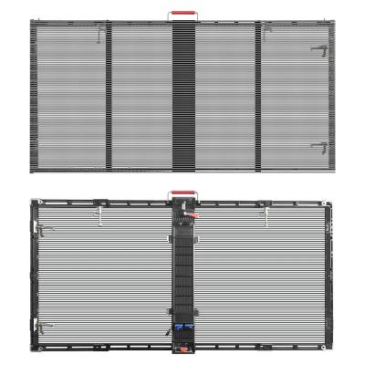 China Factory Customized Size Waterproof Outdoor Transparent LED Grille Advertising Screen for sale