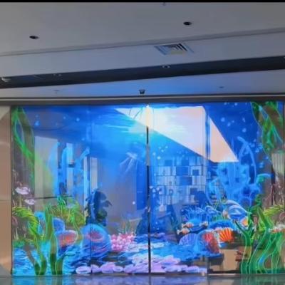 China High Brightness Holographic Invisible Screen Indoor Transparent LED Screen for Glass Window for sale