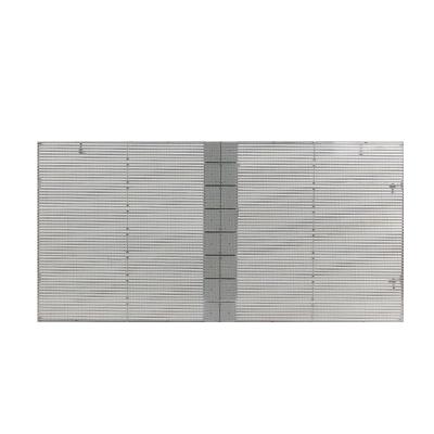 China Customized High Brightness LED Digital Video Wall Full Color Indoor Transparent LED Grille Screen for sale