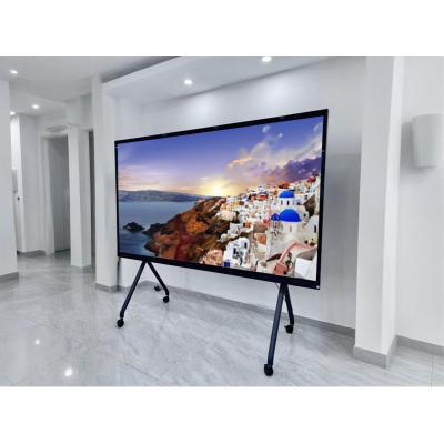 China Height Adjustable Dual Sided Mobile Stand Smart Board Interactive Panel Whiteboard Large Touch Screen Displays for sale