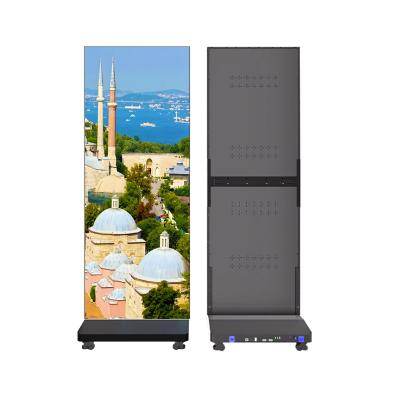China Hot Sales Customized Folding LED Poster Display Screen Indoor Advertising Screens for sale