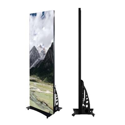 China Wholesale Customized Foldable Indoor LED Display Screen Shopping Mall Advertising LED Display Poster Screen for sale