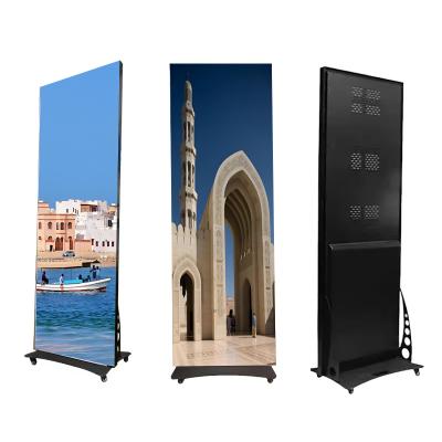 China Customized Floor Standing Digital Advertising Poster LED Shop Digital Display Screen for sale