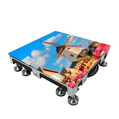 China Energy Saving Waterproof High Definition Full Color Human Interactive LED Floor Tile Screen for sale