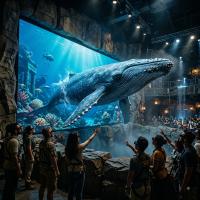 China Low Crosstalk Polarized 3D Screen Theme Park 3D Interactive Tourism Display for sale
