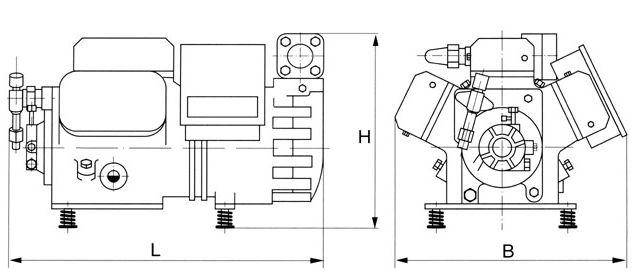 DWM Copeland Semi-hermetic Compressor D6DH-350 X,D6DH-3500