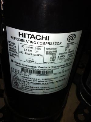 China 401DHV-64D1 Hitachi Rollkompressor für Kühlung, 5.1kw Motor Eingang zu verkaufen