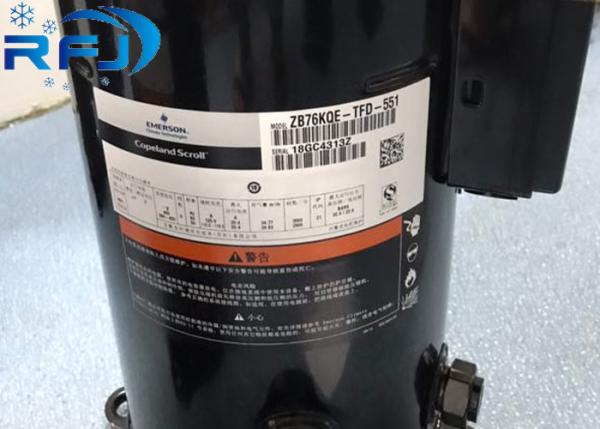 Quality ZB Scroll Medium Temp Refrigeration Scroll Compressor 3PH 10hp ZB76KCE-TFD 551 for sale