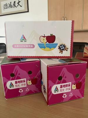 Cina Scatola porta mele in plastica ondulata riciclabile / Cassa per frutta in coroplast solido con stampa in vendita