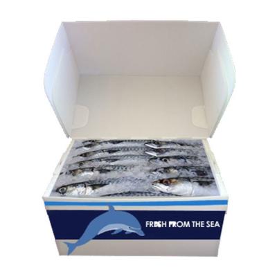 中国 シーフードの凍結する魚の貯蔵のための折り畳み式の波形のプラスチック包装箱 販売のため