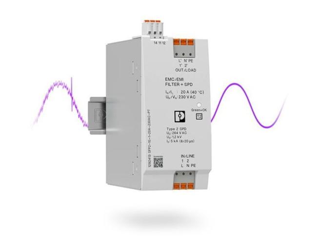 New and Original Phoenix 1292326 Fil-1s-1-3A-230AC-PT - EMC Filter for Single-Phase AC and DC Systems