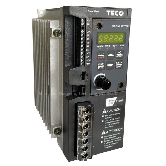 New Original Good Price Taiwan Teco Inverter S310-2p5/201/202-H1bcdc Single-Phase 220V/400/750W with Communication