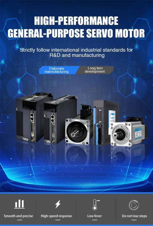 AC220V/380W 100W 200W 400W 750W Single-Phase/Three-Phase Power Servo Motor