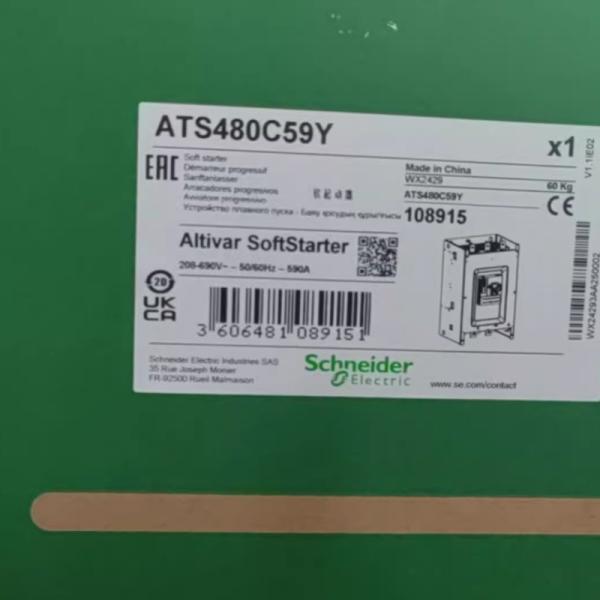 Quality Ats480c59y Soft Start Device 590a 208-690v Schneider Electric Soft Starter For for sale