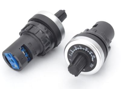 China 22mm 10k ohm adjusting Rotary Potentiometer Inverter Converter Resistance Variable Speed Drive Potentiometer for sale