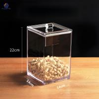 Quality Rectangular Transparent Acrylic Food Display Box Easy Assemble For Super Mall for sale