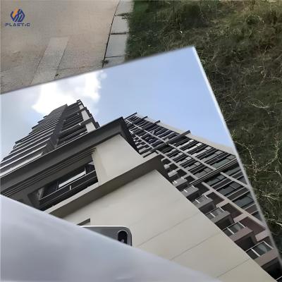China Wanddecoratieve zilveren acryl spiegelplaten CNC gesneden met geprinte logo for sale