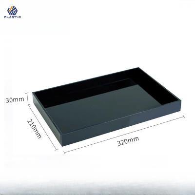 China 100% PMMA Waterproof Acrylic Desk Organizer Tray Organizer for Storage for sale